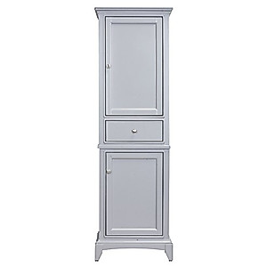 Eviva Elite Stamford 24 inch Gray Freestanding Linen Side Cabinet