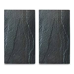 Zeller" Slate Stove Cover/Cutting Plates, Anthracite, 30 x 30 x 52 cm