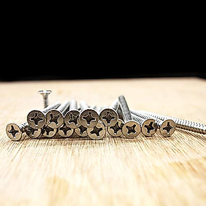 Countersunk Head Self-Tapping Screws NO.14 x 1.1/4" 50 Pack