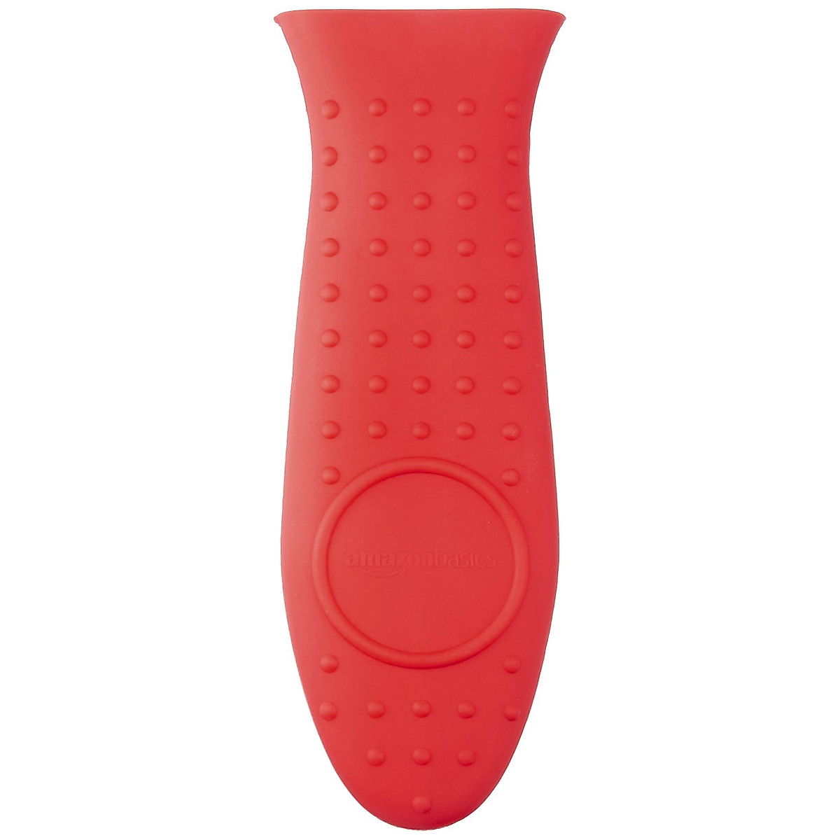Amazon Basics Silicone Hot Skillet Handle Cover Holder, Red