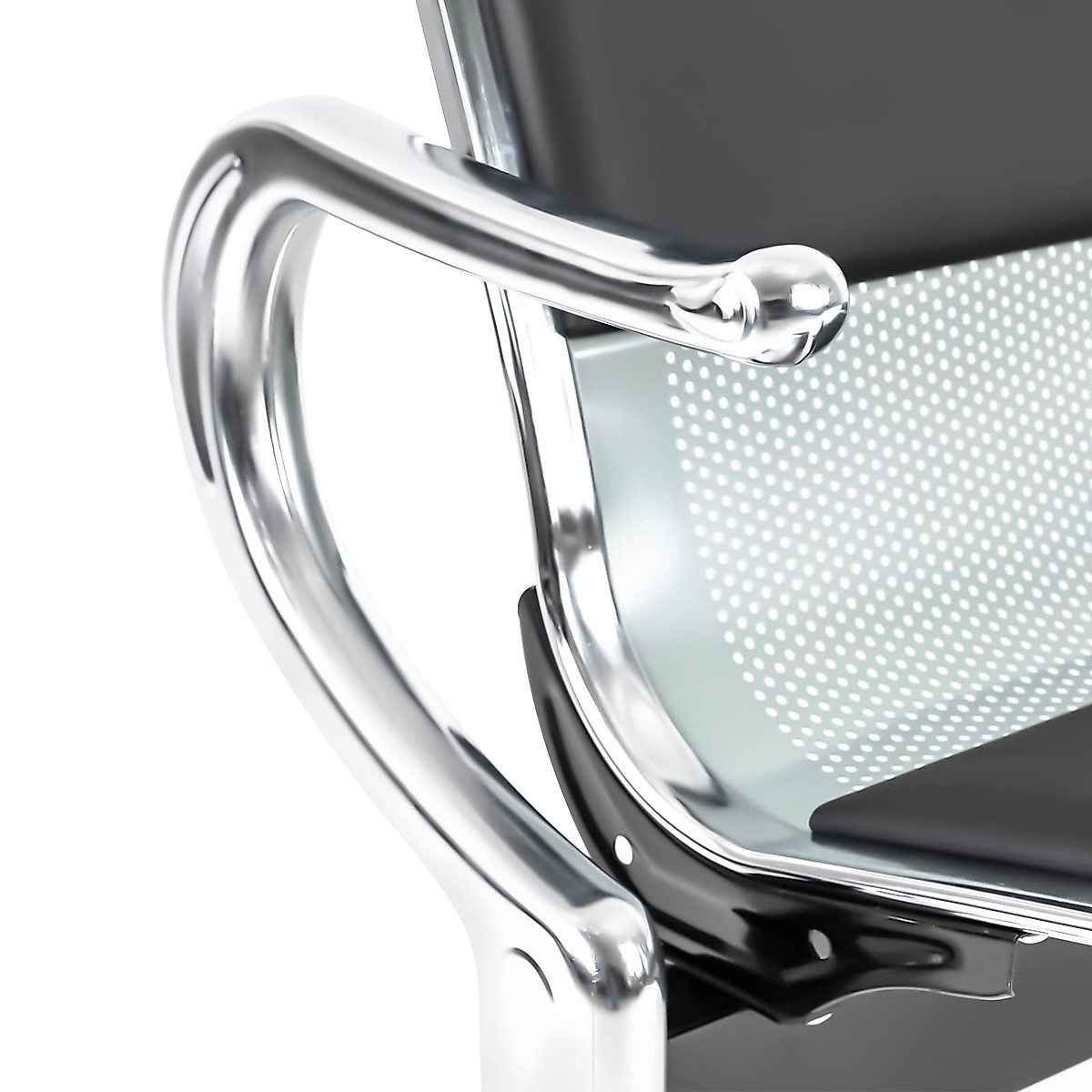 Airport Reception Chairs Waiting Room Chairs with Table and Arms 2 Seat PU Leather Reception Bench Waiting Area Bench Guest Reception Chairs for Office, Business, Salon, Bank, Hospital, School