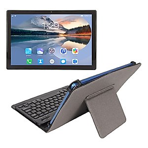 EBTOOLS 10.1in 2 in 1 Tablet, FHD 4G Calling Tablet for Android 12, 8GB RAM 256GB ROM, 5G WiFi 4G LTE Dual Camera, 7000mAh, with Keyboard Mouse, for Office Learning (US Plug)