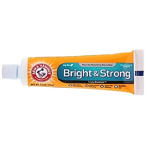 ARM & HAMMER Truly Radiant Whitening & Enamel Strengthening Fluoride Toothpaste, Fresh Mint, 4.3 oz (Pack of 5)