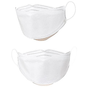10 Pack, 4-Layers KF94 Certified Korean Face Mask (Made in Korea) (Kids, Children, Youth, Adults) [HappyLife] (Kids White)