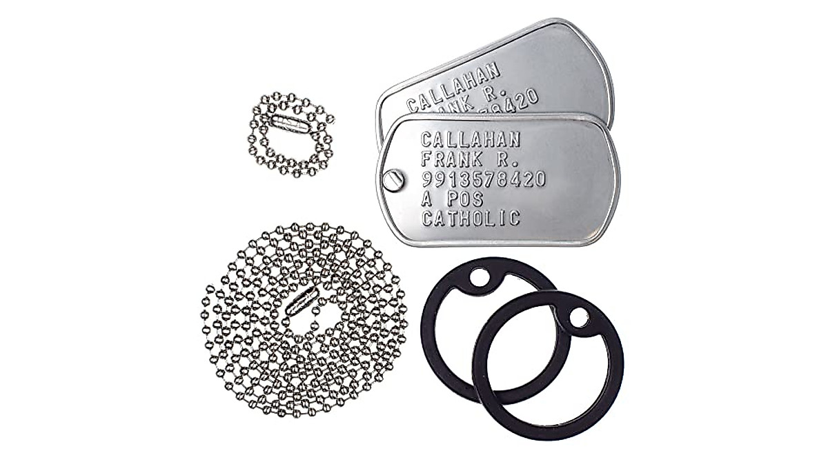 Personalized US Army Dog Tags - Regulation Replacement ID Tags