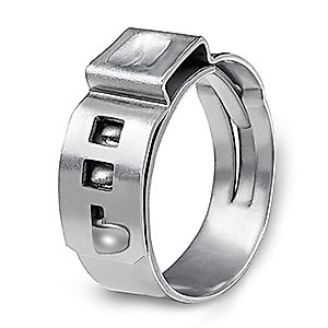 CVS 50 PCS 3/4 Inch PEX Cinch Clamp Rings, Stainless Steel Pex Fittings Crimp Rings Pinch Clamps for PEX Tubing Pipe Fitting Connections (3/4 Inch)