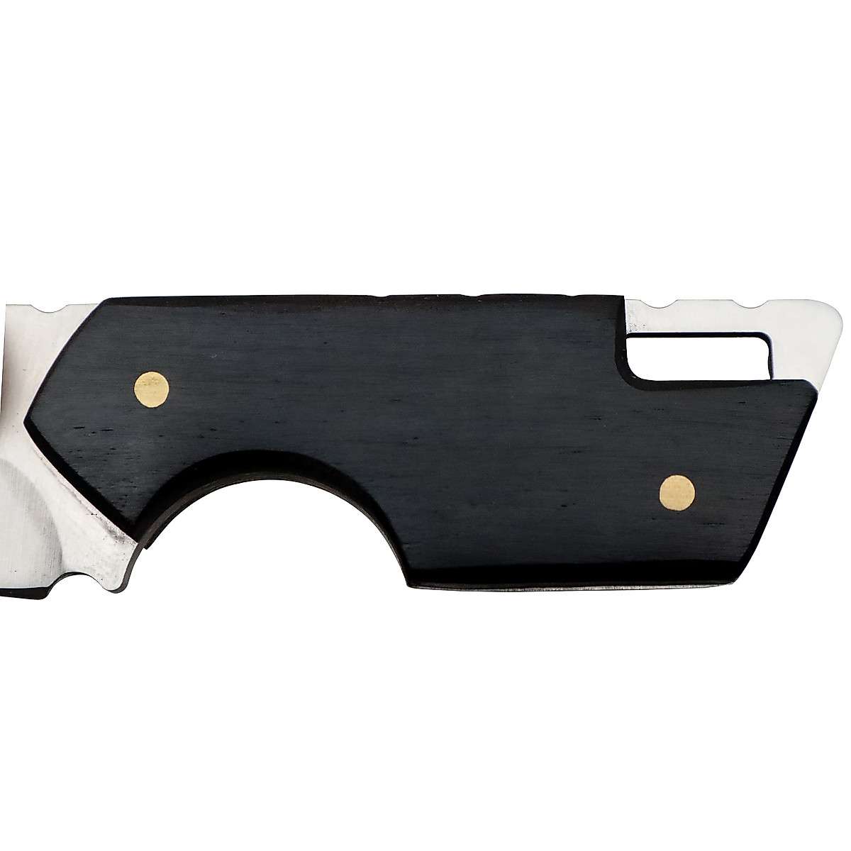 outROAR Gear Stubby Fixed Blade Knife Full Tang with Belt Loop Sheath, Heavy-Duty Tactical, Survival, Camping, Fishing, and Hunting Pocketknife, 2” Length, Wood Grip