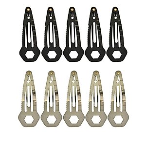 VinBee Self Defence Hair Clips For Women, Multi-Functional Hair Barrettes Mini Pins Stainless Steel, Self-Defense EDC Survival Kit-10 Pack