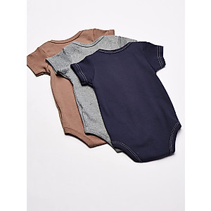 Hudson Baby Unisex Baby Cotton Bodysuits, Football, 3-6 Months