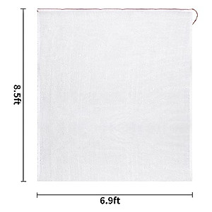 6.9' x 8.5' Large Fruit Tree Netting, Ultra Fine Mesh Garden Insect Tree Cover with Drawstring Transparent Bird Plant Barrier Flower Fruit Mesh Screen for Preventing Deer Squirrel Bug