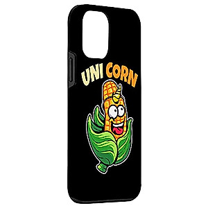 iPhone 12 mini Cool Uni Corn | Funny Maize Magical Horned Horse Joke Gift Case