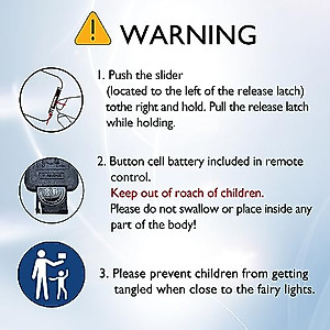 Homemory 2 Pack Each 20 Ft 60 LED Short Fairy Lights Battery Operated Christmas String Lights with Remote, Waterproof 8 Modes Firefly Twinkle Lights for Christmas Tree, Wreath Decor