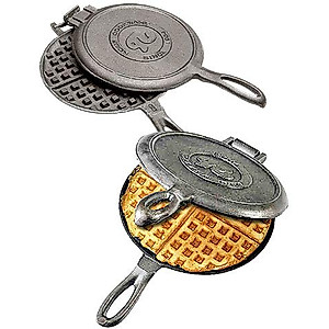 Rome Cast Iron Old Fashioned Waffle Irons, Pack of 2
