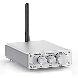 Fosi Audio BT10A-S Bluetooth 5.0 Stereo Audio Receiver Amplifier 100W TPA3116 2 Channel Mini Hi-Fi Class D Integrated Amp for Home Passive Speakers with Power Supply