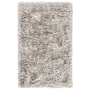 SAFAVIEH Ocean Shag Collection Accent Rug - 2'3" x 4', Light Grey, Handmade Solid, 2.4-inch Thick Ideal for High Traffic Areas in Entryway, Living Room, Bedroom (OCG101F)