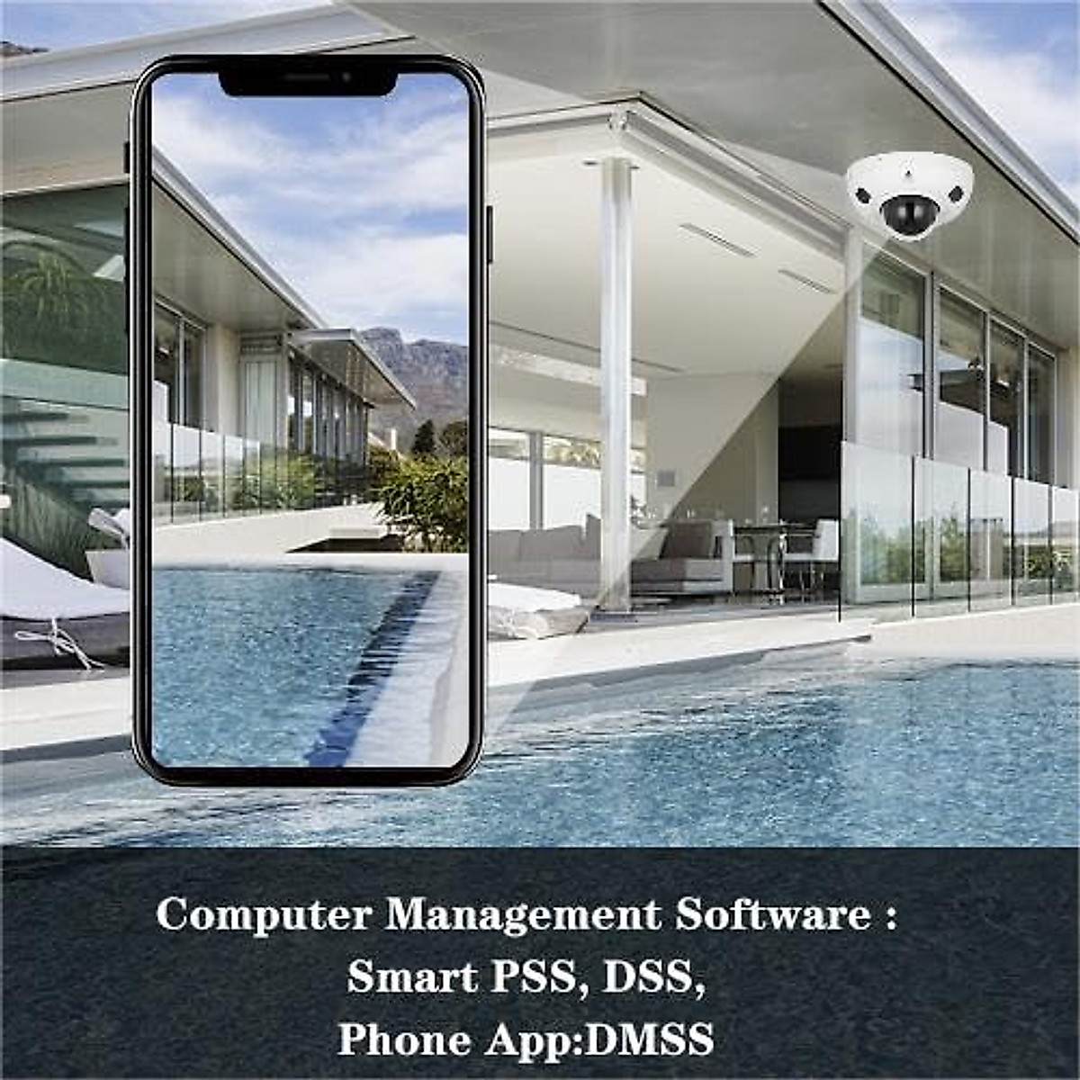 EmpireTech 5MP 1/2.7" CMOS Starlight AI IR Mini Dome Smart IP POE Camera,SMD 4.0, AI SSA,IP67 Weatherproof,Vehicle and Human Detection,Built-in Mic, Edge Camera Fixed Lens IPC-E35IR-AS S2 2.8mm