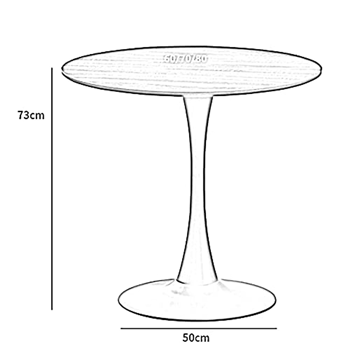 Modern Round Dining Table with Faux Marble Top for Kitchen Bar Patio Drop Leaf Table with Metal Base for Dining Room