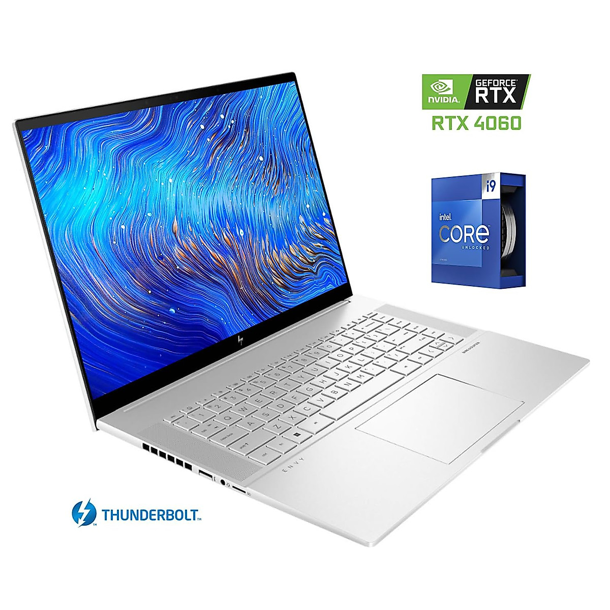 HP - Envy 16" WQXGA 2K Touch-Screen Laptop - Intel Core i9-13900H - NVIDIA GeForce RTX 4060-2 x Thunderbolt (64GB RAM | 2TB PCIe SSD)