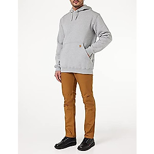 Carhartt Men's Loose Fit Midweight Sweatshirt, Heather Grey, Large Tall