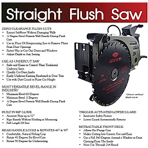 Cuz-D Straight Flush Circular Saw Combo Pack - Saw plus FREE Addional 28 tooth blade