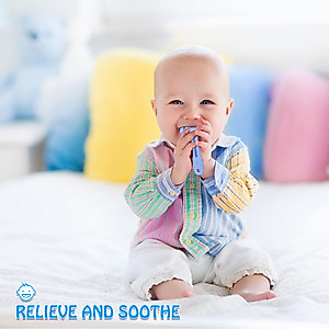 sungwoo Teething Toys for Babies 0-6 Months 6-12 Months, 4 Pack Food Grade, 100% Non-Toxic and BPA Free Silicone Teether for Infant, Chew Toys for Newborn Boy Girl Sucking and Biting