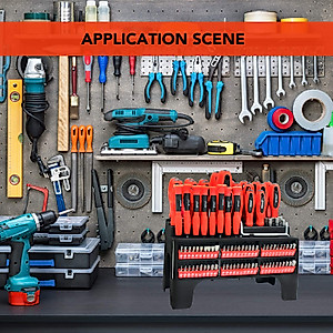 B BOCHAMTEC 101-Piece Magnetic Screwdriver Set with Organizer Rack,Drive Magnetic Bit Holding Screwdriver Handle,for Home Repair,Improvement,Best Tools for Men Tools Gift