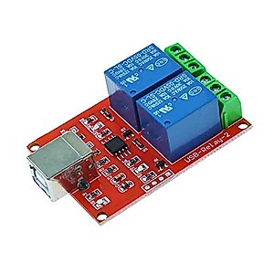 1/2/4/8-Channel 10A PC USB Control Switch Relay Module Free Drive Programmable Computer Control Computer USB Control Switch Driver PC Intelligent Controller (5V 2-Channel)