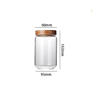 NC Sealed jar Glass jar Food Grade Transparent Glass jar with lid Cereals Storage Tank Storage jar Bottle jar