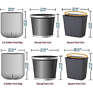 Biodegradable Small Garbage Bag, 2.6 Gallon (15L) Trash Bags, Wastebasket Bin Liners 100 Count Compostable recycle Bag for Kitchen, Bathroom Bedroom Office Trash Can