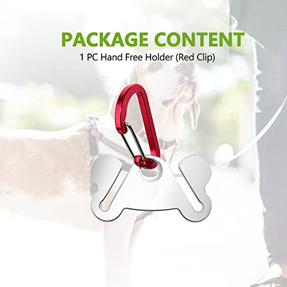 1PC Dog Poop Bag Holder, Waste Bag Holder, Dog Poop Bag Carrier, Hand Free Holder