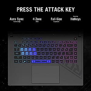 ASUS ROG Strix G16 Gaming Laptop, 16'' WUXGA 165Hz Display, Intel Core i7-13650HX, NVIDIA GeForce RTX 4060, 4zone RGB Backlit Keyboard, Win 11 Pro, Gray, 128GB USB Business Card(32GB DDR5 | 2TB SSD)