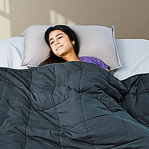 Yogibo CozyBo Double All-Season Blanket, Lightweight, Soft, Cozy, Sensory Blanket for Couch, Sofa Thick Throw Filled with Special FiBeads, Extra Large, Dark Grey