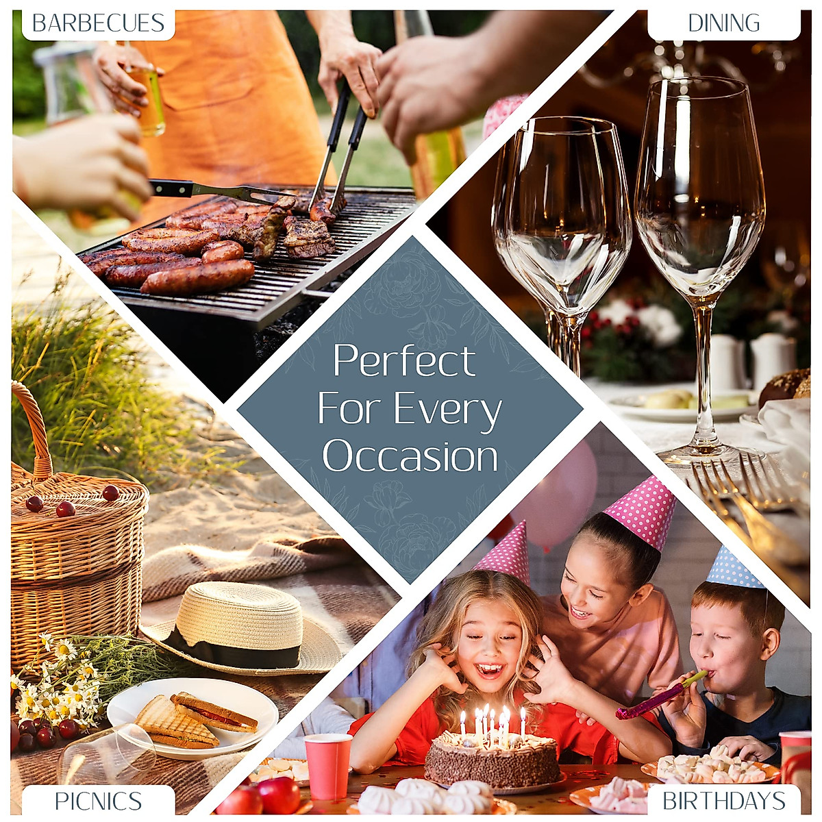 Elrene Home Fashions Sunflower Season Vintage Floral Water- and Stain-Resistant Vinyl Tablecloth with Flannel Backing, 70 Inches X 70 Inches, Round