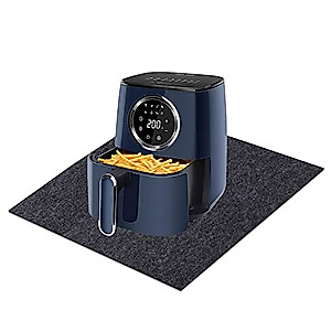 Under the Air Fryer Mat,Felt Fabric,Absorbing Oil Mat,Reusable Durable Washable Floor Mat Protect Decks ,Patios, Grease Splatters(Air Fryer Mat:24inches x 20inches)