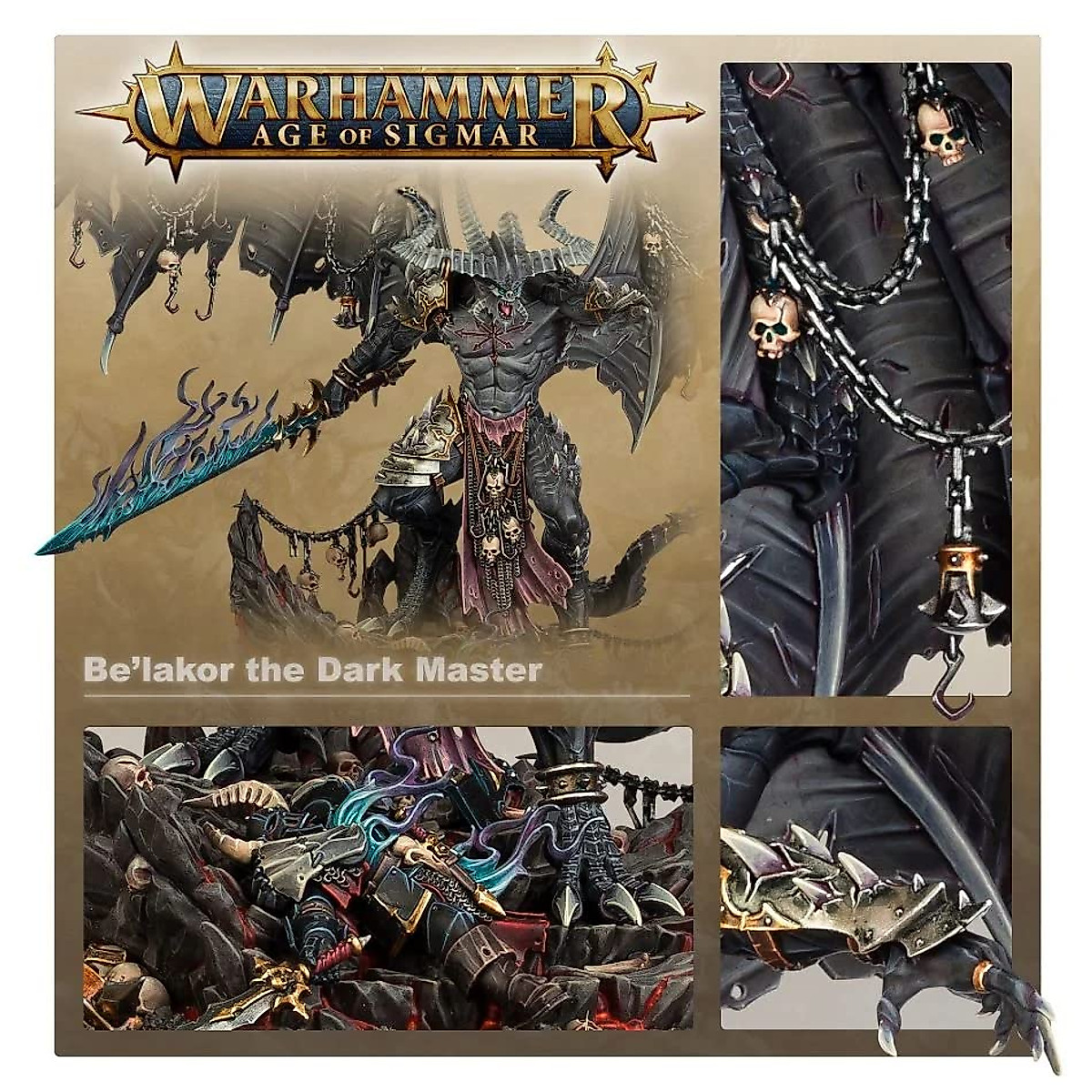 Games Workshop Slaves to Darkness Be'lakor Warhammer Age of Sigmar model building figure