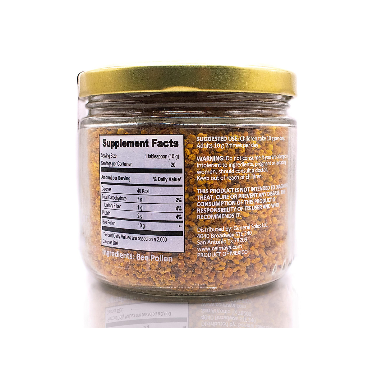 CEIMAYÁ | Bee Pollen, Citrus Blossom, Kosher, Dietary Supplement | 7 oz
