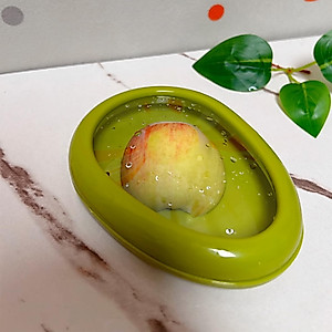 Defresit Silicone Fruit Storage Boxes, Avocado Saver, Onion Keeper, Garlic Holder, 4-Pack, 2"L x 5"W x 2"H, 0.82 Pints, BPA Free, Air Tight, Non-Porous, Durable, Refrigerator Safe