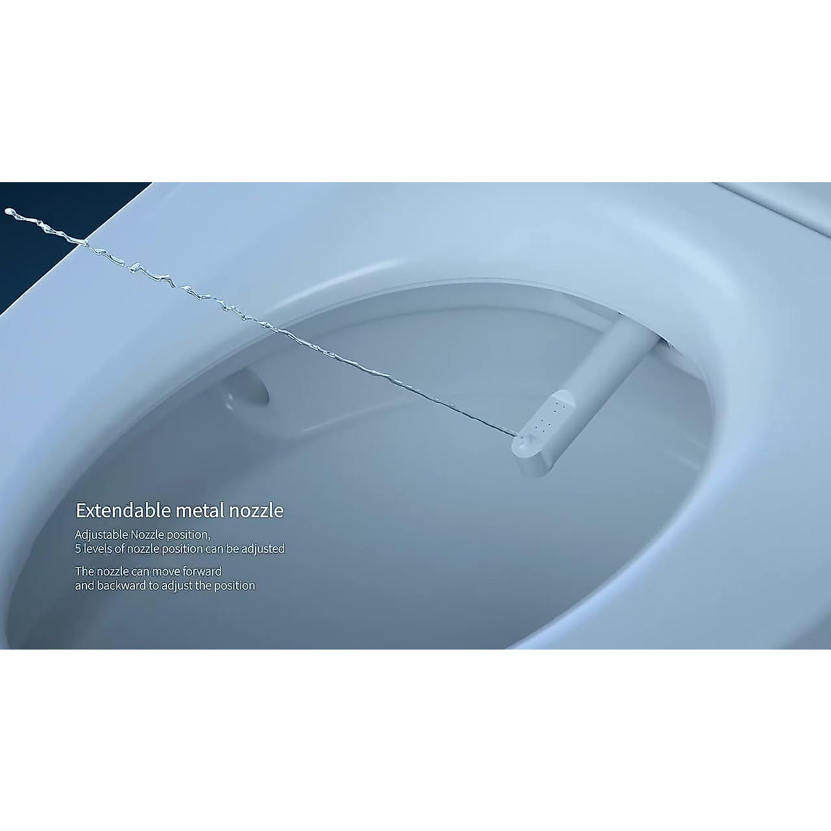 EUROTO [Newest 2023] One-Piece Dual Flush, Integrated Bidet and Toilet, Luxury Auto Open and Close Lid Heated Seat, Warm Dryer and Air Deodorizer, White (2022 Foot Feel Flip Flap Smart Toilet)