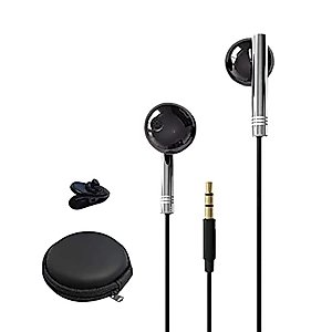 TRYING Long Cord Earplug Headphones for TV Watching and Monitoring, with Microphone Call Controller,Noise Cancelling Music Headphones，3.5mm Wired Earbuds Computer Voice Headset (with Microphone)