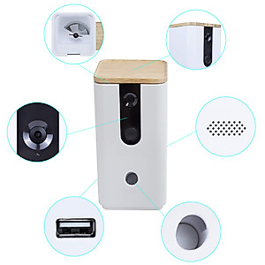 DOGNESS Wi-Fi Pet Camera with Treat Dispenser for Dogs and Cats. 1080P HD Video, 165° Full-Room View, 2-Way Audio, Sound/Motion Alerts, Night Vision, Pet Monitor, White