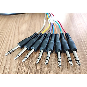 KEYHAO Balanced Snake DB25 to 1/4 inch TRS Analog Recorder Interface Cable 8 Channel (9.84 FT) 25-Pin