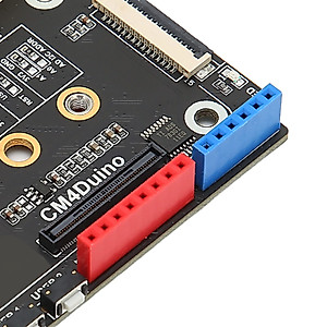 CM4 Duino Expansion Board for Raspi, 4K 30FPS Multiple Ports Stable Performance Compute Module 4 Expansion Board, Simple Install USB m Key Interface