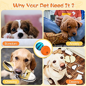 HIPPIH Interactive Dog Toys for Puppies 2 Pack, Dog Puzzle Toys for Small Dogs, Dog Balls for Medium Dogs, Treat Dispensing Dog Toys