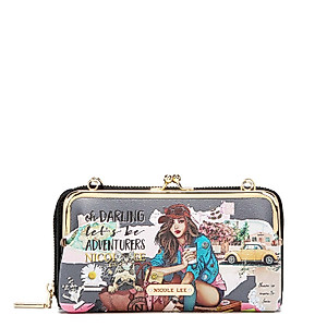Nicole Lee Signature Kiss Lock Crossbody Wallet (JOURNEY OF STEPHANIE)