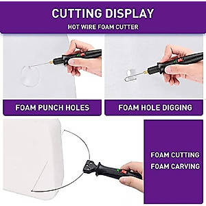 4 in 1 Foam Cutter Set, GOCHANGE Electric Cutting Machine Pen Tools Kit, 100-240V / 18W Styrofoam Cutting Pen With Electronic Voltage Transformer Adaptor…