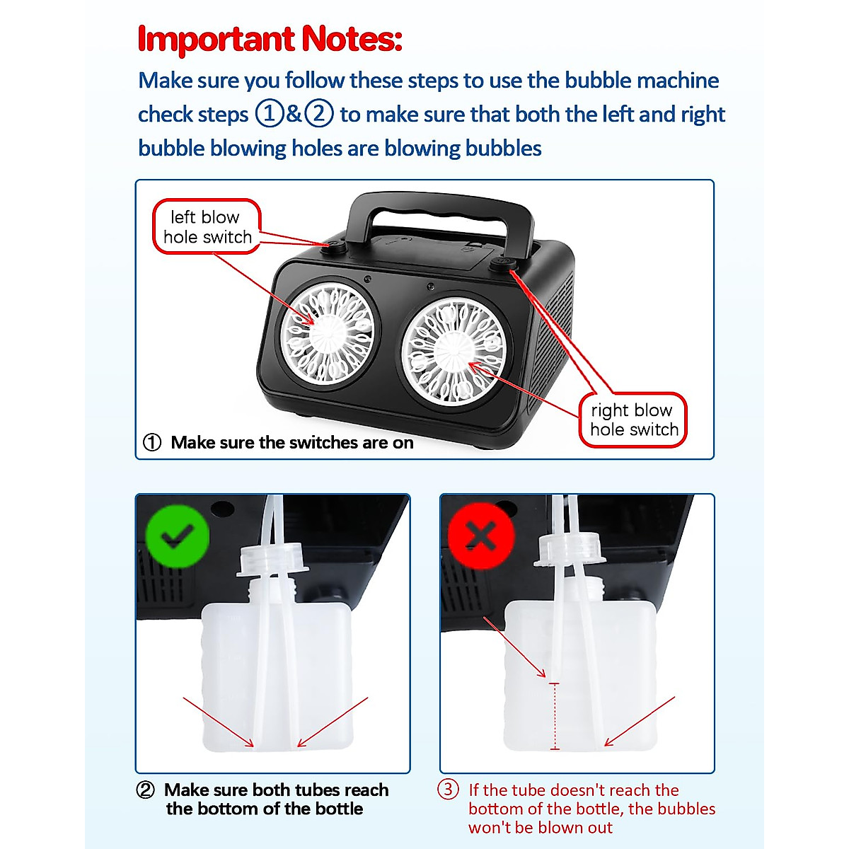 Upgraded Bubble Machine with 2 Speed Levels,Blow 20000+ Bubbles/Minute,Portable Automatic Bubble Machine for Kids Toddlers,Durable Bubble Maker Outdoor Toys Gifts for Birthday,Wedding,Party,Christmas