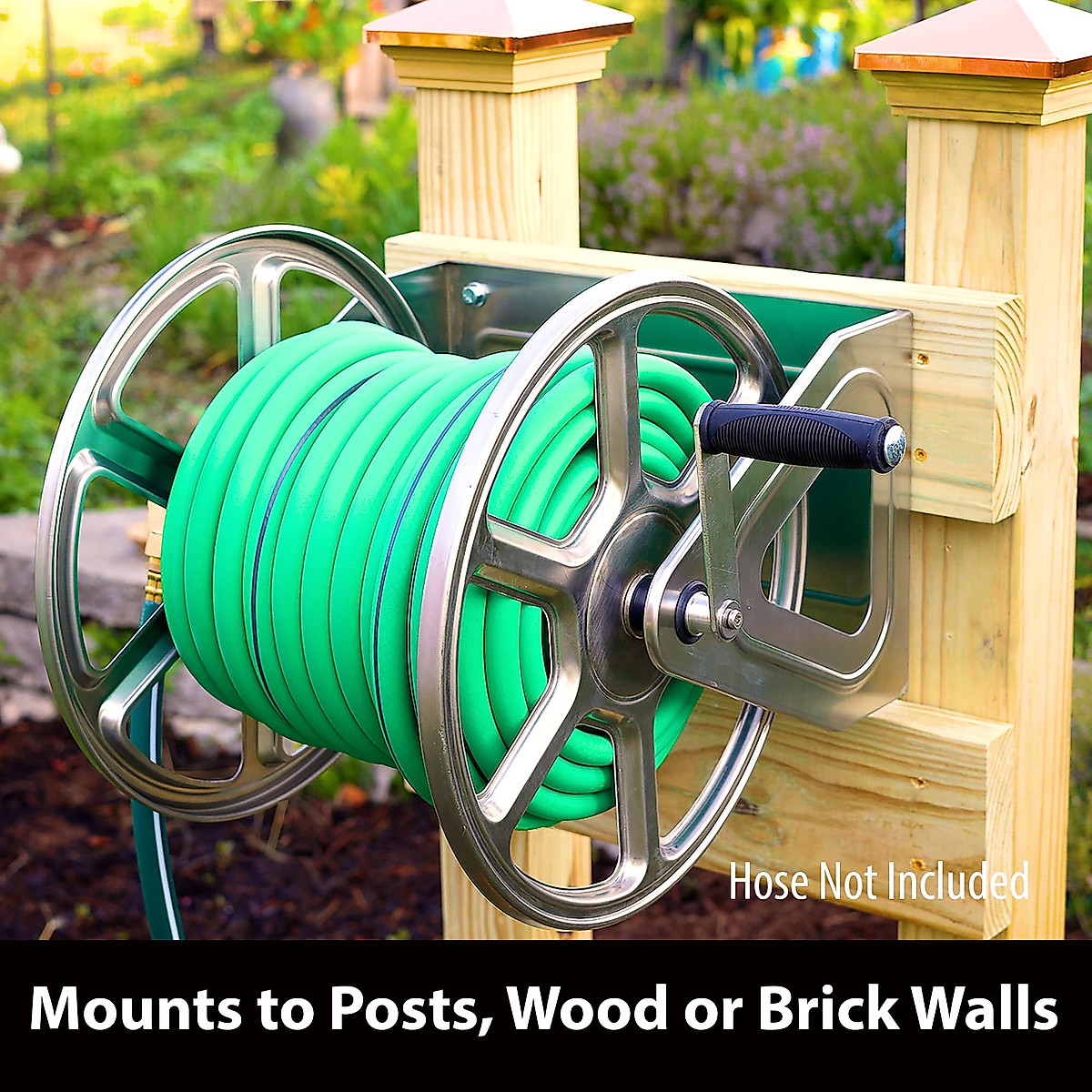 Liberty Garden Products 709-S2 Hose Reel, Stainless Steel