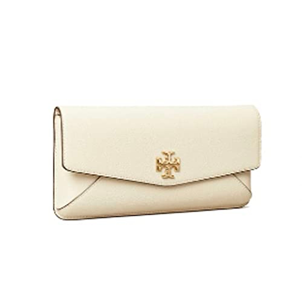 Tory Burch Women's Kira Clutch in Pebbled Leather (New Ivory)