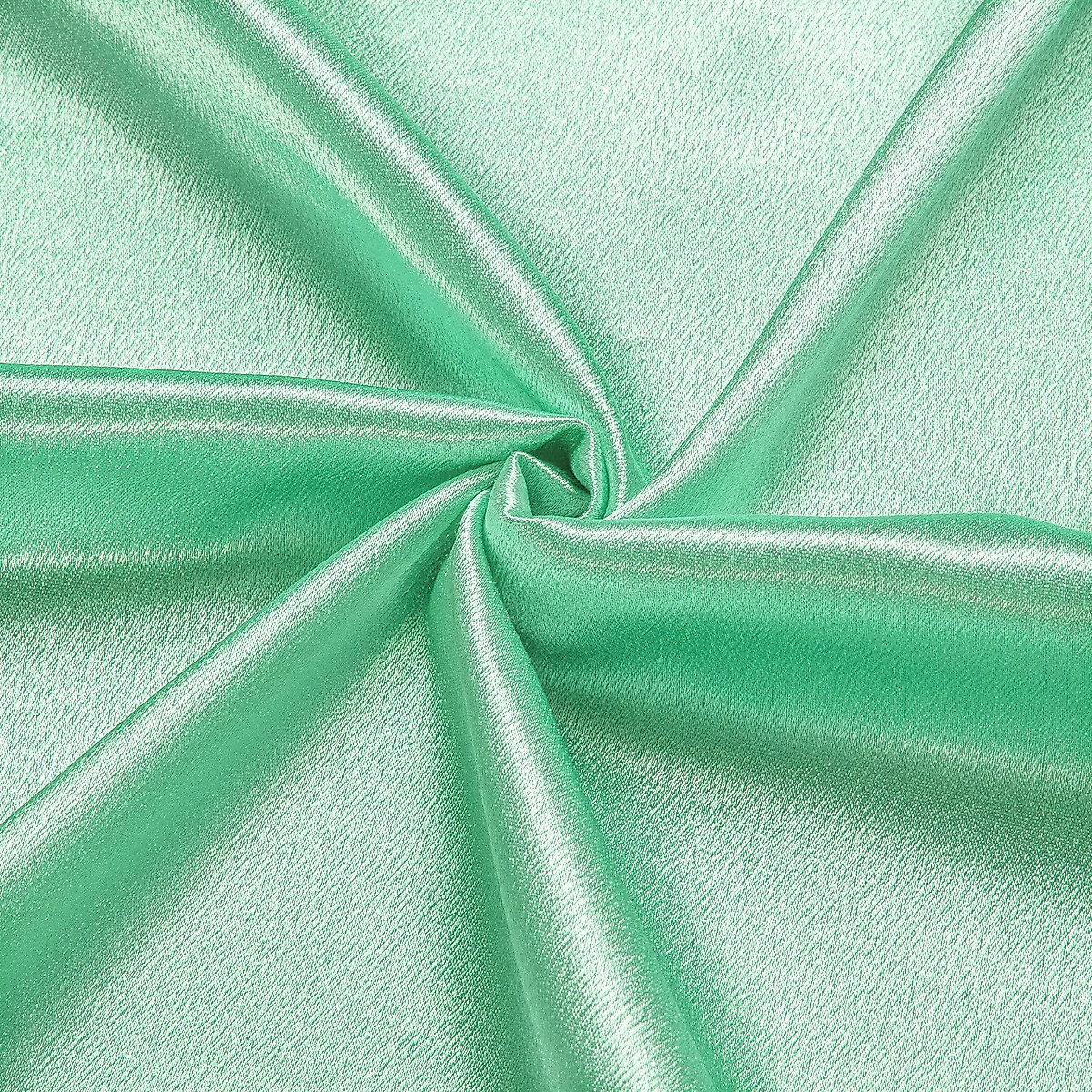 Hi-Tie Designer Silk Mint Green Solid Dress Shirt for Men Casual Party Long Sleeve Regular Fit Shirt for Daily Vacation