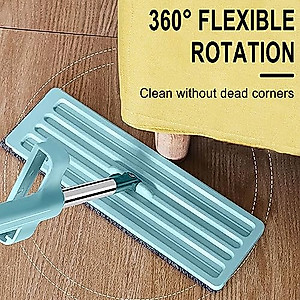 Magic Mop Smart Home Flat Mop, Microfiber Hardwood Floor Mop, Household Wooden Floor, Lazy Person, Mop Floor, No Hand Washing, Dry and Wet, Mop and Clean The Artifact (1PC)